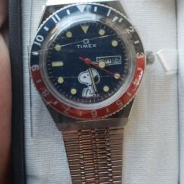 Timex Q Snoopy 70th Anniversary Limited Edition Wristwatch Quartz Day ...