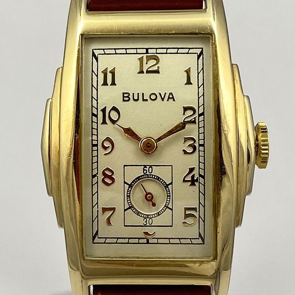 1942 VINTAGE BULOVA BANKER WATCH WW2 Art Deco Unisex 83 years old JUST ...