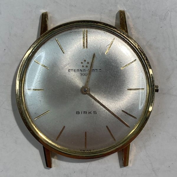 Vintage Eterna-Matic Birks 3000 Automatic Men's Watch, Doesn't Run (20 ...