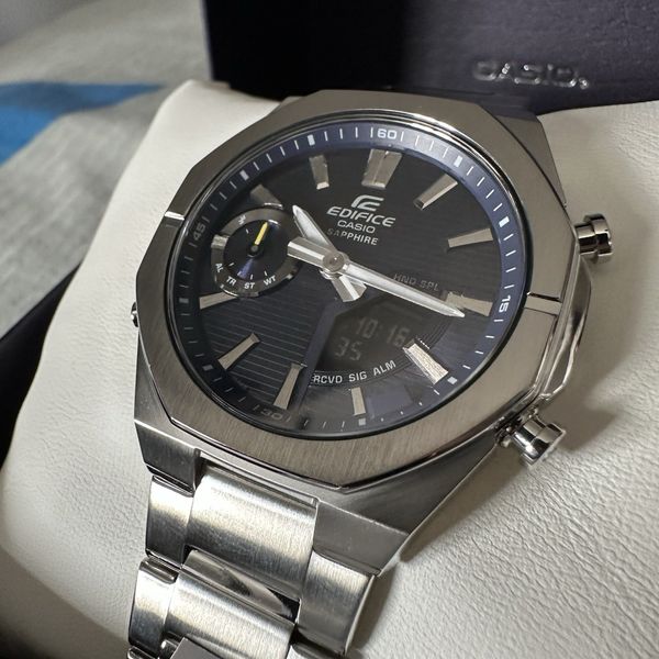 Casio Edifice Blue Bluetooth Dial Dual Display Watch ECB-S10D-2AEF Brand New | WatchCharts ...