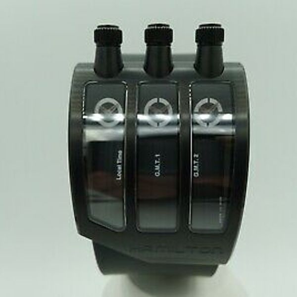 HAMILTON LAB ODC X02 PVD 3 TIME ZONES TITANIUM LIMITED 999 PCS SWISS ...