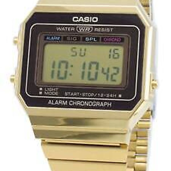 Casio Youth Vintage A700WG-9A Alarm Chronograph Quartz Men's Watch ...