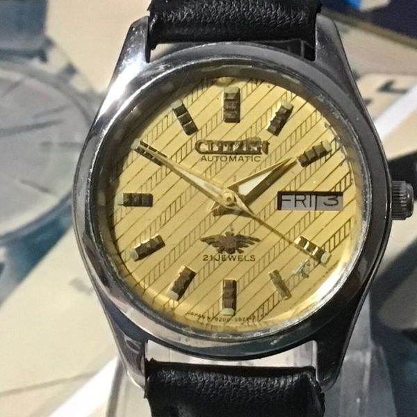 Vintage mid size retro 21 jewel citizen eagle 7 automatic men?s watch | WatchCharts Marketplace