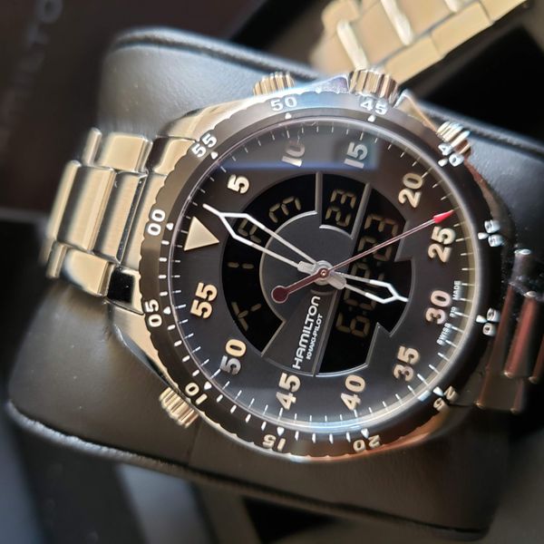 Hamilton Flight timer on Bracelet - Ana-digi - $300 | WatchCharts ...