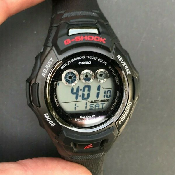 CASIO G-Shock GW-M530A-1 (3405) Tough Solar Atomic Digital Chronograph ...