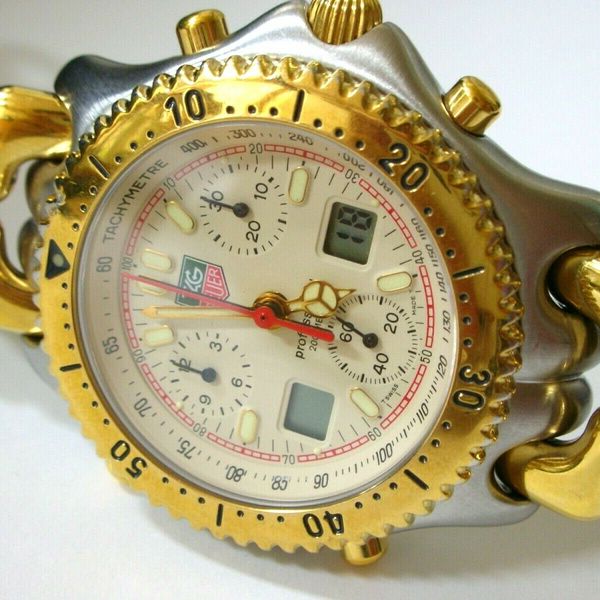 TAG HEUER SEL.s/el, CHRONOGRAPH 1/100, CG1123, 200m, AYRTON SENNA model ...