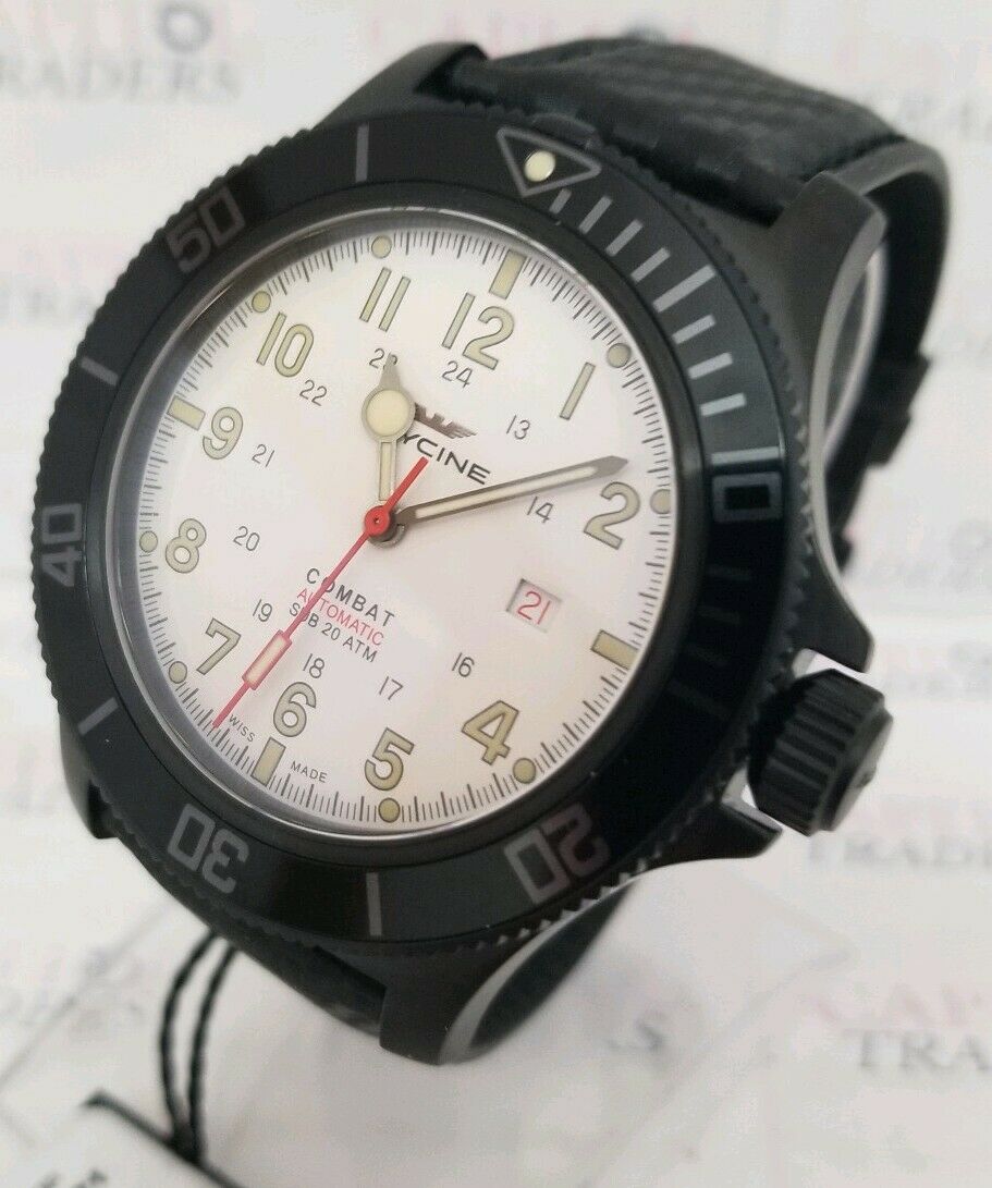 Glycine Combat Sub 48 GL0190 Men's 48mm Swiss Automatic 200M Watch ...