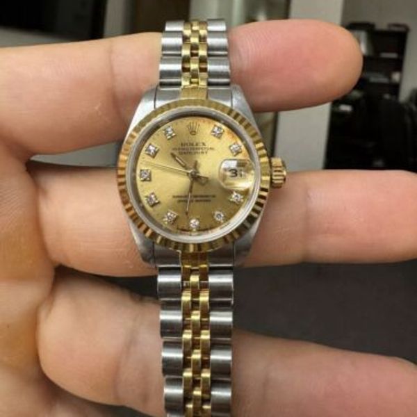 Rolex Datejust Champagne Diamond Dial | WatchCharts Marketplace