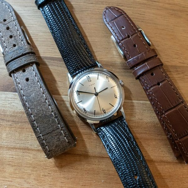 Timex Marlin 34mm Handwind 2019 Reissue + Straps + MINT | WatchCharts