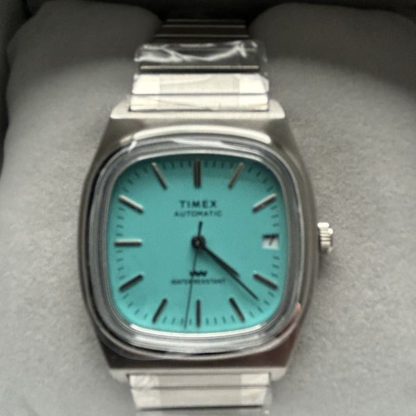 Timex 1983 E Line Automatic Watch 34mm Stainless Steel Expansion Band ...