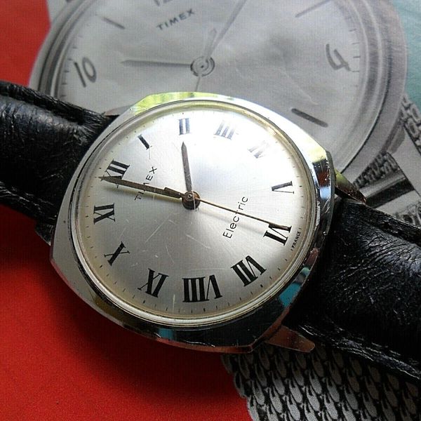 Back-Set Vintage 1980 Men's Timex Electric Watch France Made Runs 4 ...
