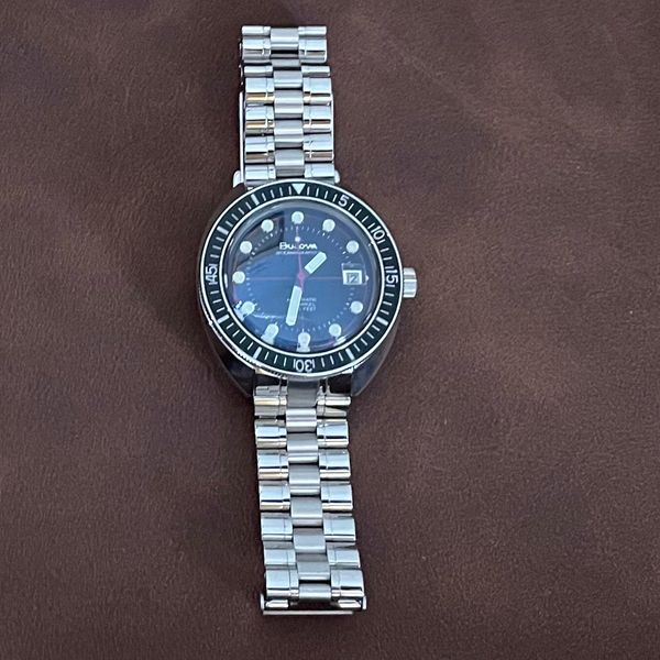 Bulova 96B344 Oceanographer Devil Diver Watch - Rare Model - Black ...