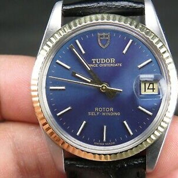 VINTAGE 14K GOLD BEZEL TUDOR PRINCE OYSTERDATE 2824-2 25J SWISS AUTO ...