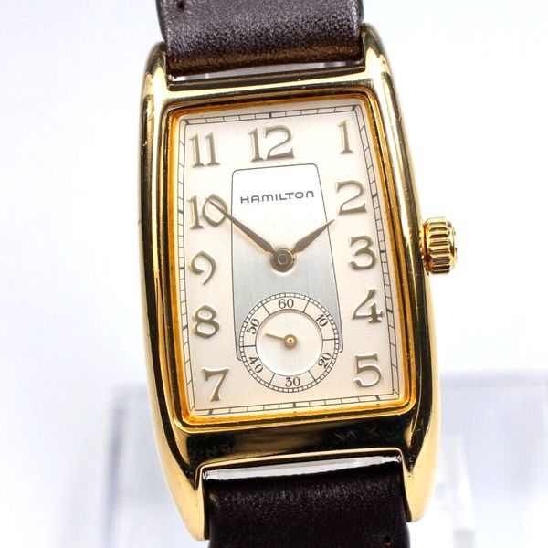 ã NEAR MINTã Vintage HAMILTON American Classic 6240 Gold Qz Womens Watch JAPAN 738 | WatchCharts ...
