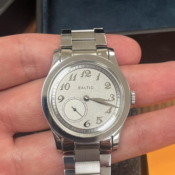 [WTS] Baltic MR01 Silver with extra Baltic leather strap. Box and ...
