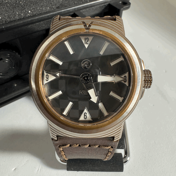 FS: H2O KALMAR 3000 MOKUME GANE, BLACK MOP DIAL, PRICE REDUCTION ...