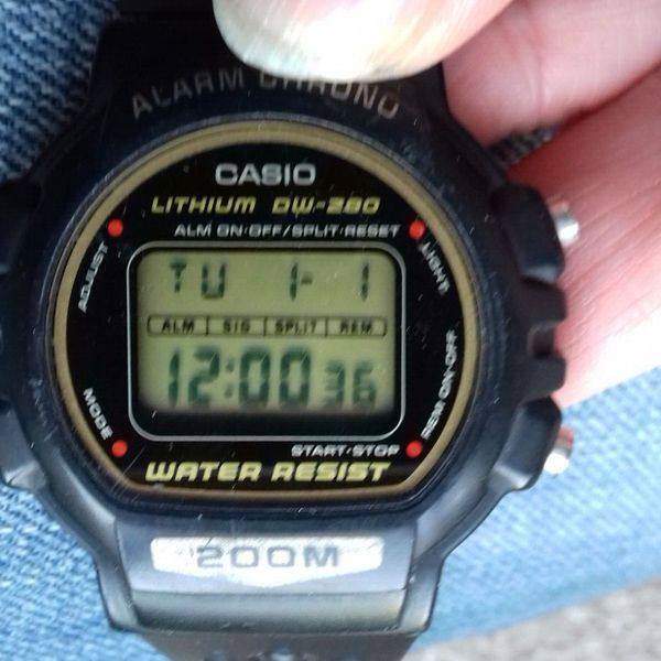 Casio DW-280 Vintage mens Digital wristwatch | WatchCharts Marketplace
