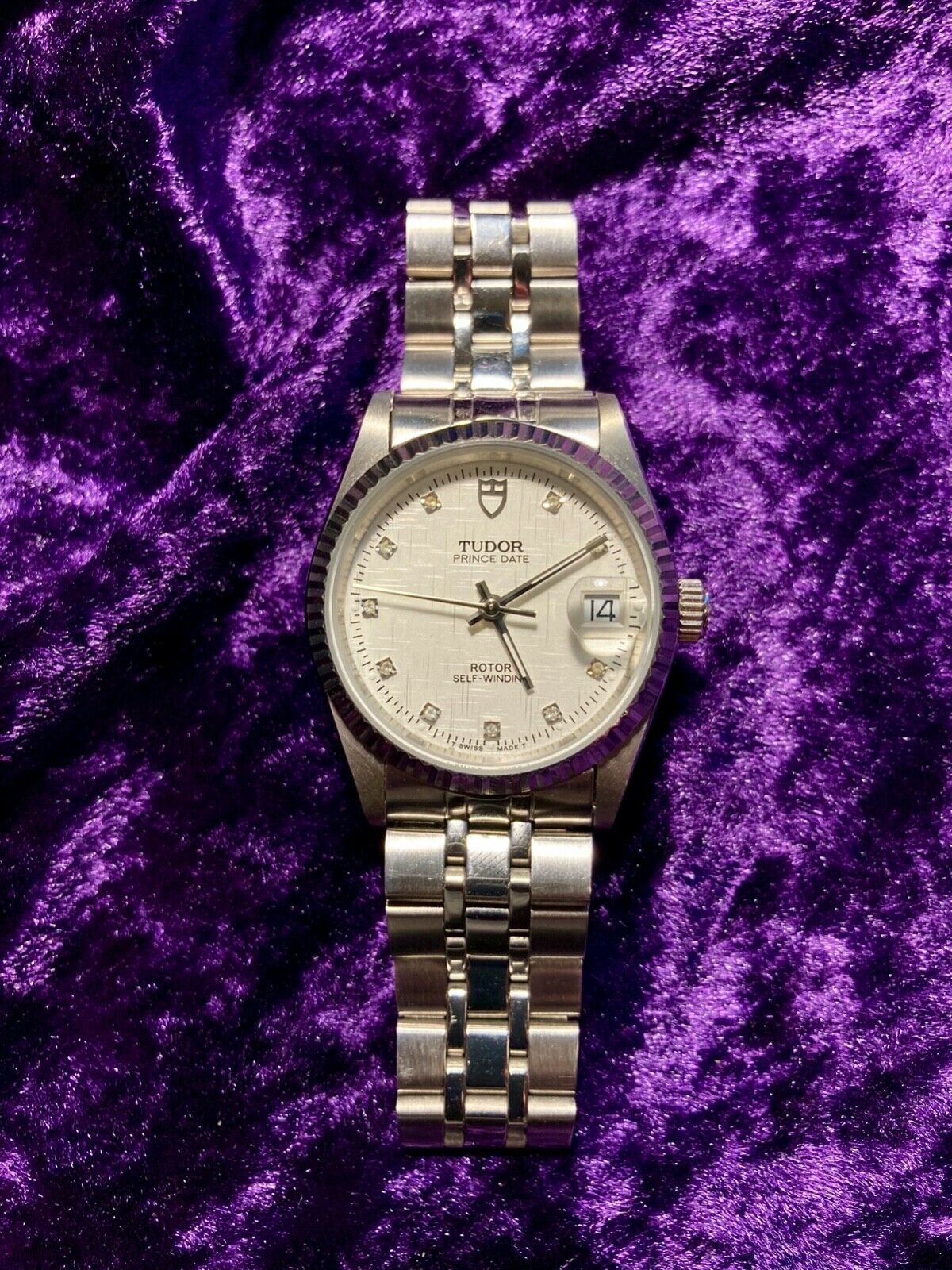 Tudor Prince Date, 74033, White Linen Dial. 18K Gold and Stainless ...