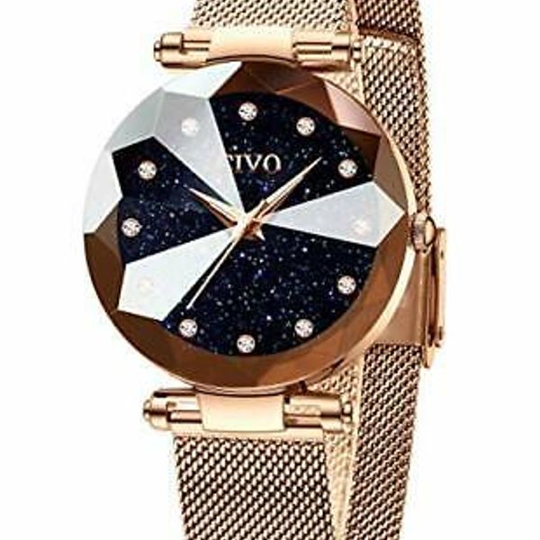 CIVO Women Watches Ladies Stainless Steel Mesh Strap Waterproof Watches ...