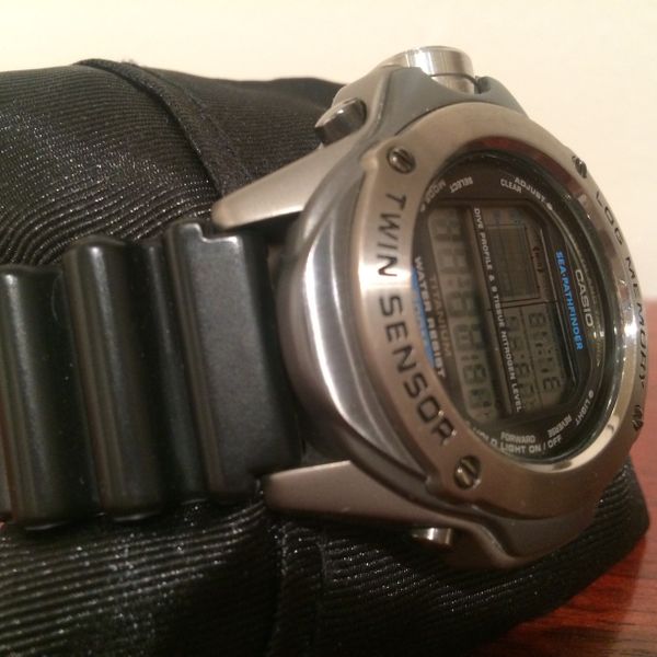 Fs Casio Spf 100s Titanium Log Memory Pro Divers Watch Mint