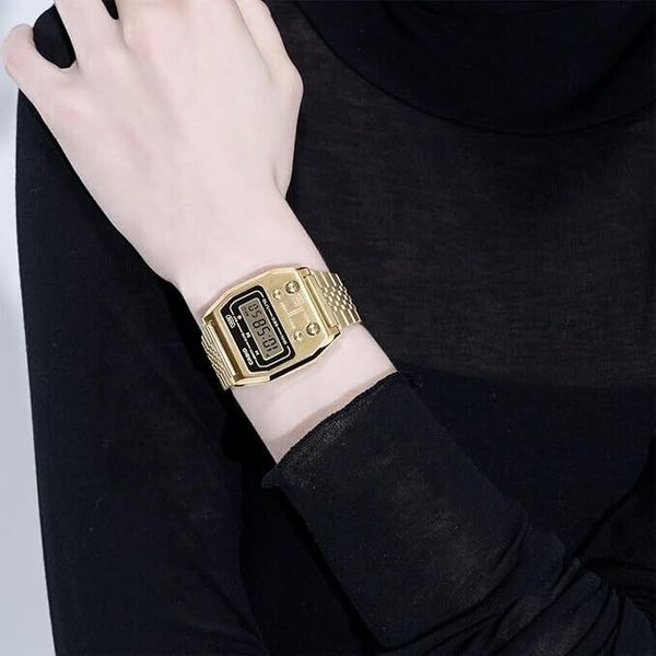 Casio A1100G-5 Reissue Vintage PREMIUM Series Gold Digital Watch ...