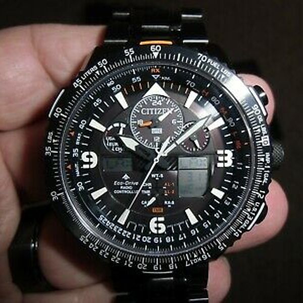 CITIZEN PROMASTER SKYHAWK MODEL JY 8075-51E ATOMIC SOLAR WATCH (ALL ...