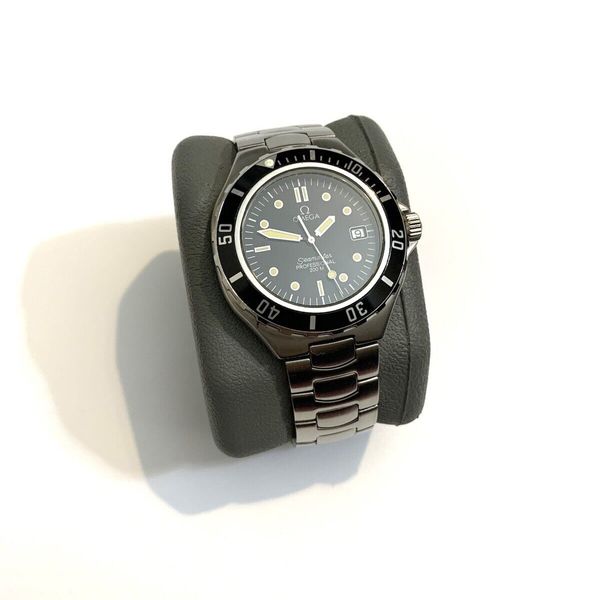 Vintage Omega Seamaster Pre Bond Black Dial Stainless Steel Menâ s ...