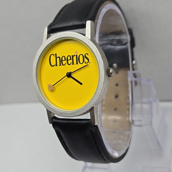 Vintage Relic By Fossil Cheerios Cereal Watch New Battery Silver Tone ...