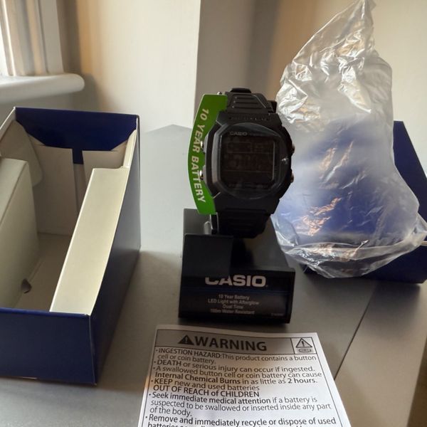 BRAND NEW CASIO Watch Standard Digital W-800H-1BV Men's Black ...
