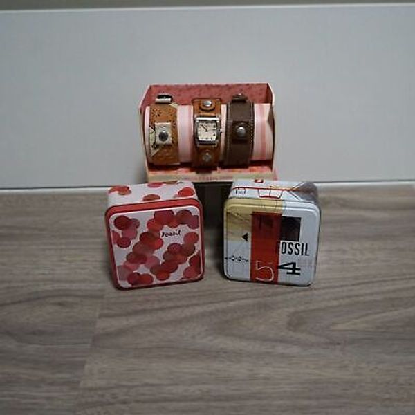 Vintage Fossil Watch with Interchangeable Leather Bands | WatchCharts ...