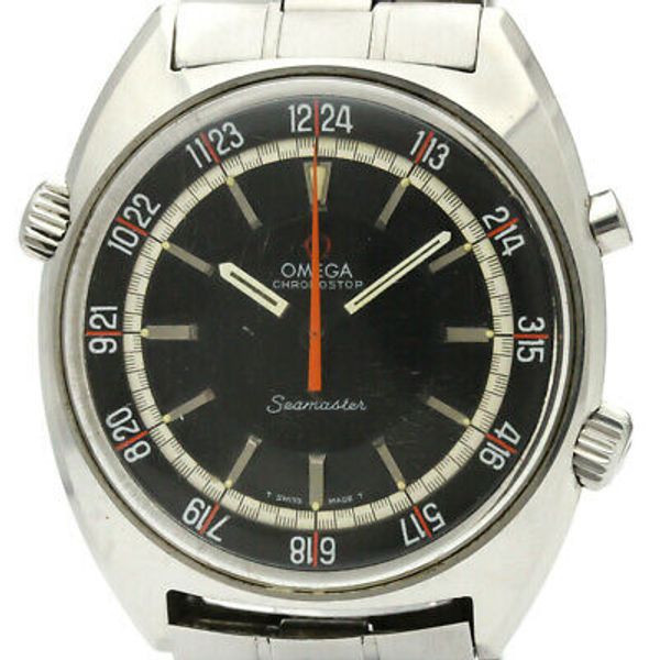 Vintage OMEGA Seamaster Chronostop Cal 805 Steel Mens Watch 145.008 ...
