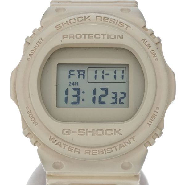 [Used] CASIO G-SHOCK/Quartz watch/Digital/Leather/BEG/BRW [Clothing ...