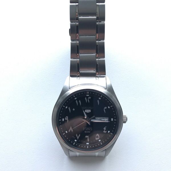 Seiko 5 Automatic Black Dial Stainless Steel Men's Watch SNKP21J1 ...