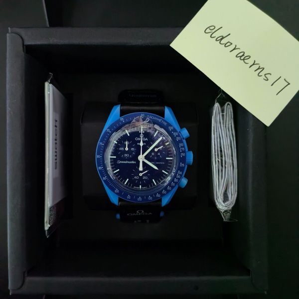 Swatch Mission To Neptune - Bioceramic Speedmaster Moonswatch ...