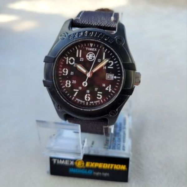 Timex Indiglo Expedition Men's Wristwatch W92 Military w/ Display and Papers | WatchCharts ...