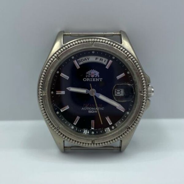 Vintage Wrist Watch Orient President Day Date automatic Titanium ...