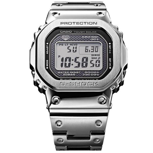 New Casio G-Shock Full Metal Digital Steel Bracelet Watch GMWB5000D-1 ...