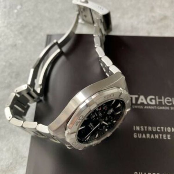 Tag Heuer Aquaracer Alarm WAY111Z Stainless Steel Mens 41mm Watch ...