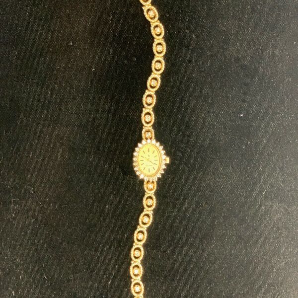 PB QUARTZ 14K SOLID YELLOW GOLD AND 22 & 18 DIAMOND WATCH WRISTWATCH A ...