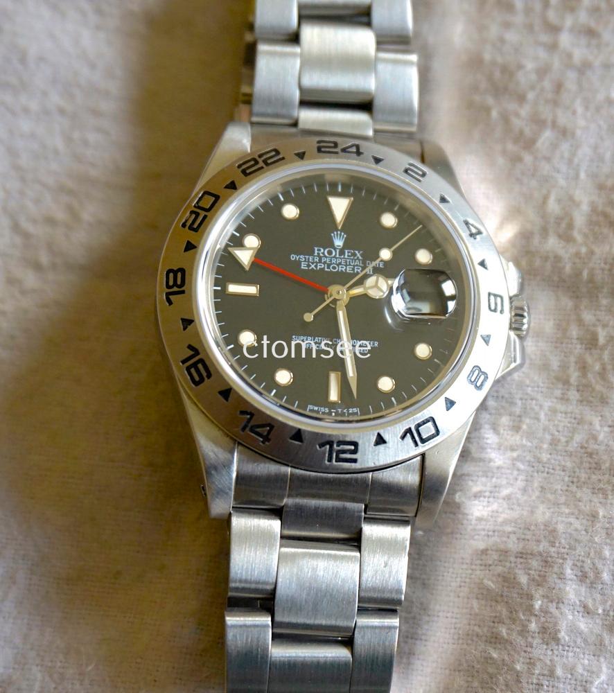 FS: Rolex ref. 16550 Explorer II Black Tritium Dial 9.5m w/ Complete B&P Set | WatchCharts