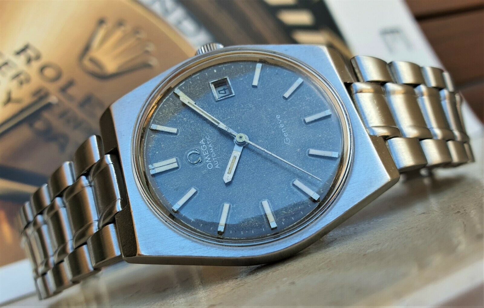 OMEGA GENEVE 166099 Cal 1481 OVERSIZE automatic Vintage BIG SIZE TOP ...