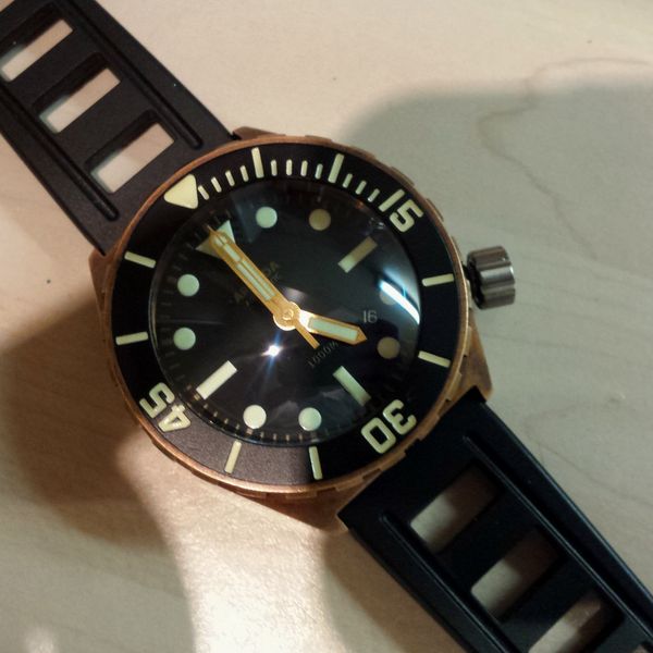 SOLD Armida A1 Bronze ETA with stripped crown (EU) | WatchCharts