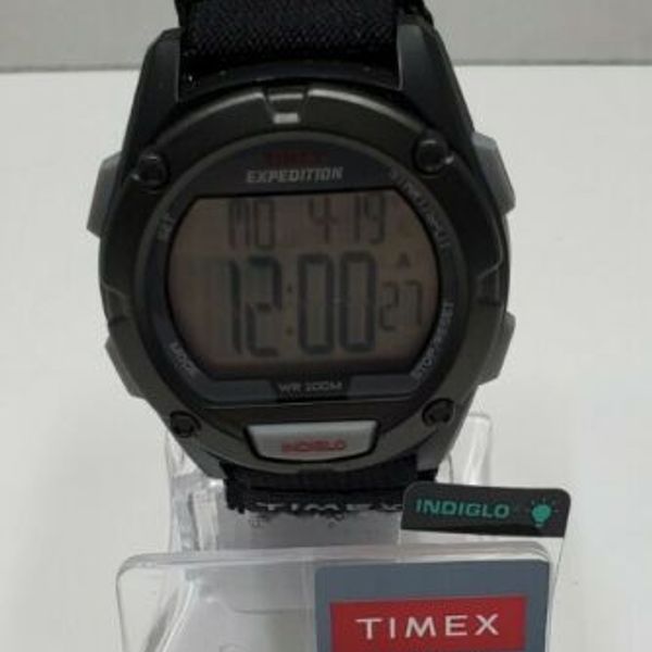 Timex Men's Expedition | Black Chronograph & Indiglo | Digital Watch T49949 | WatchCharts