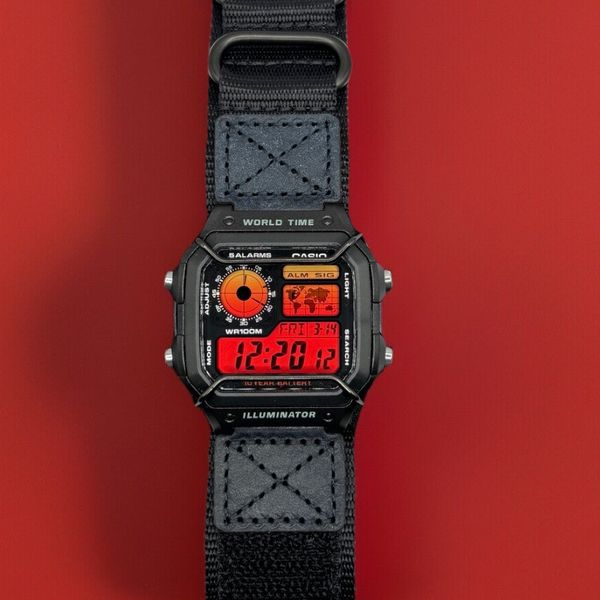 Custom Casio Royale AE1200 With Hydro Mod And Adjustable Hemust Strap ...