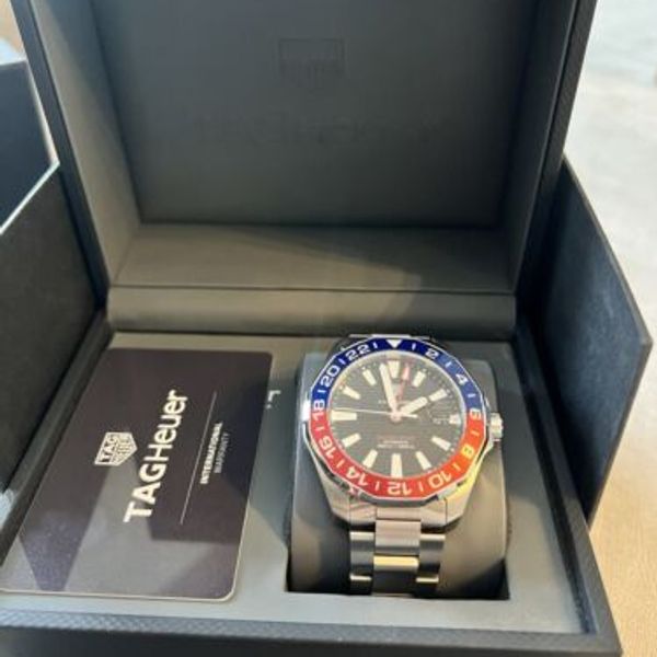 TAG Heuer Aquaracer GMT Men's Watch - Pepsi GMT | WatchCharts Marketplace