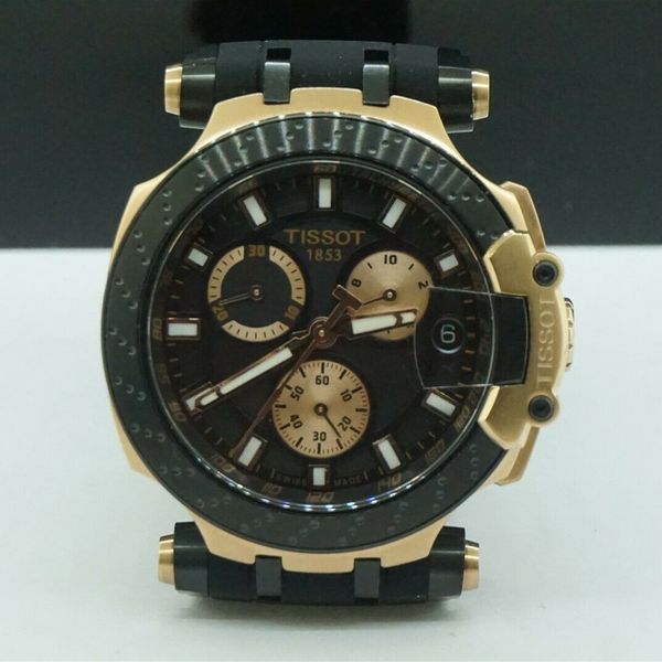Tissot T-Race Chronograph Quartz Black Dial Men's Watch T115417A ...