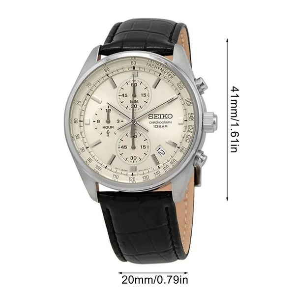 Seiko Men's Chronograph SNDC31 Japanese Quartz Fashion Watch ...