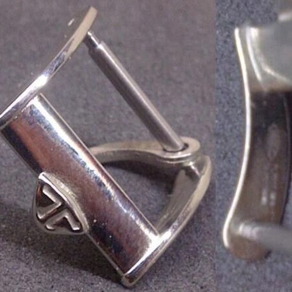 Original Jaeger LeCoultre Buckle 1 Fibbia 14mm inner Stainless Steel ...
