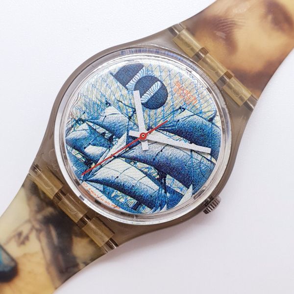 1990s Dark Boho Swiss Made Swatch Watch for Women and Men Rare 90s Mint ...