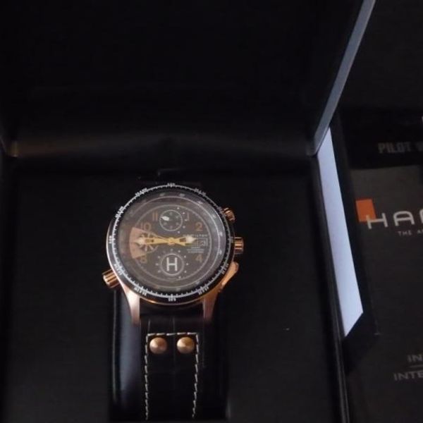 Hamilton x copter brown leather pink gold REDUCED | WatchCharts